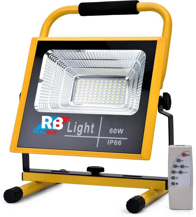 REALBUY Rechargeable LED Light 60W with 11000 mAh Lithium Battery ...
