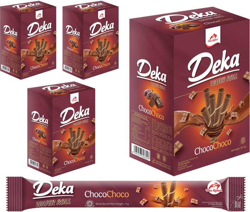 Dua Kelinci Deka Wafer Roll Choco Choco (24x9g) Wafer Rolls Price in ...