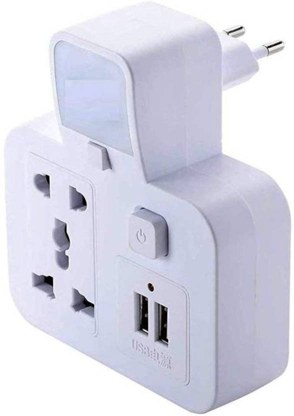 Anweshas Dual USB Charger with Universal 3-PIN Dual Socket Worldwide ...