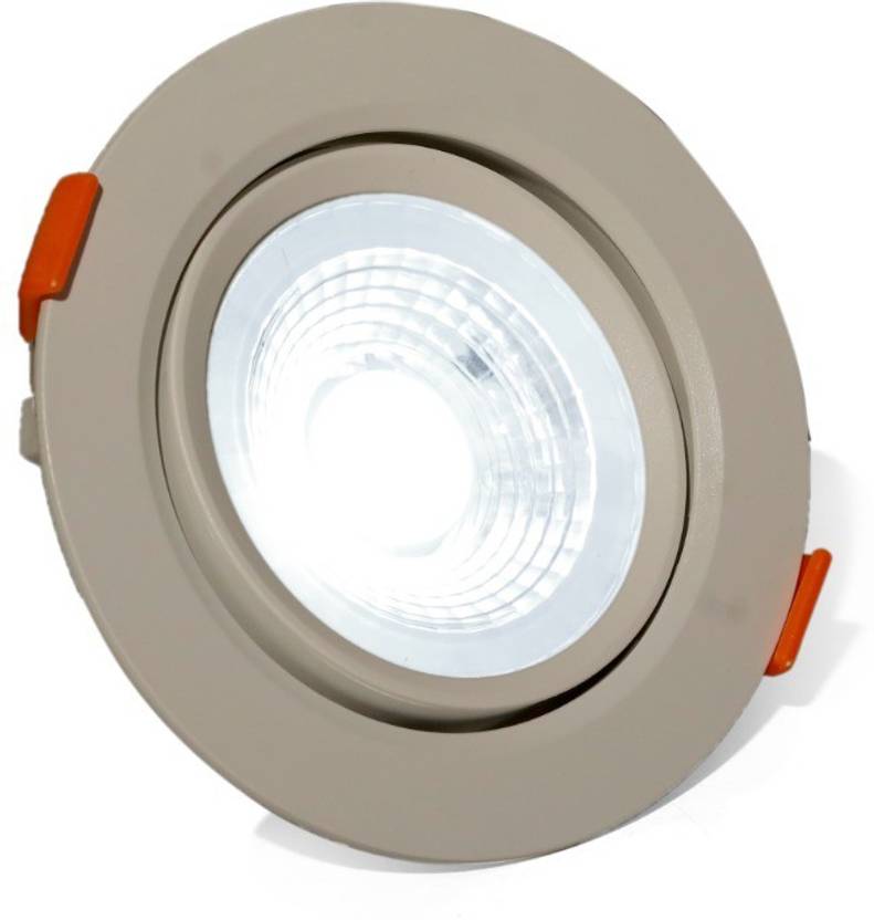 D'Mak LED Ceiling COB Spot Light - 9 Watt - Round - Warm White (Pack Of ...
