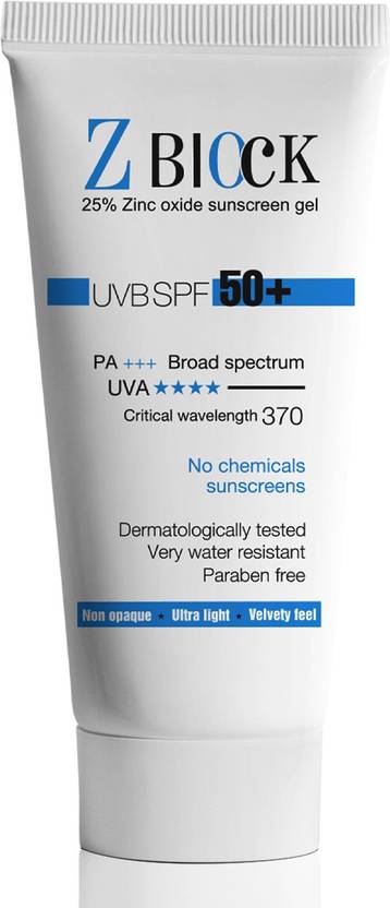 Z-Block Sunscreen - SPF 50 PA+ Sun screen - Price in India, Buy Z-Block ...