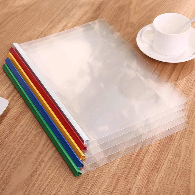 Flipkart.com | TRANBO Plastic Transparent Sliding Bar Report Cover File ...