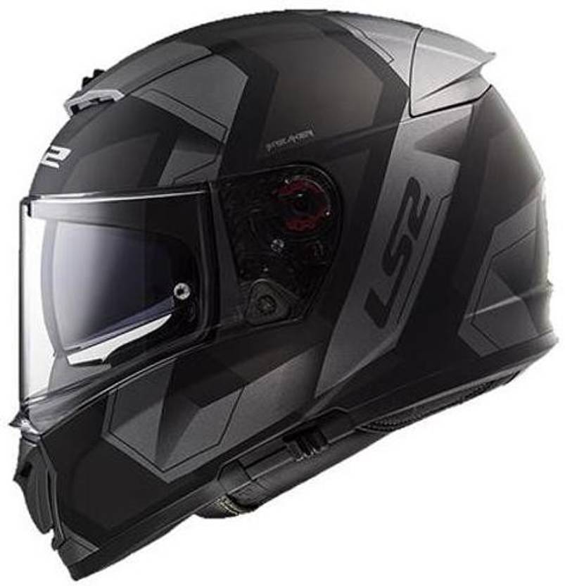 LS2 FF 390 Breaker Physics Black Silver Full Helmet with Dual Visor ...