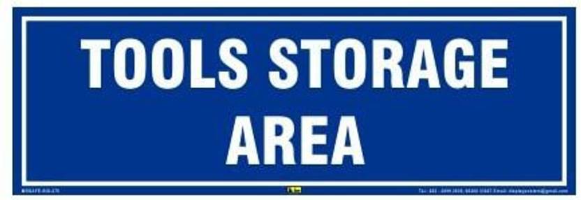Mr. SAFE Tools Storage Area In Eco Vinyl Sticker - Self Adhesive (12 ...
