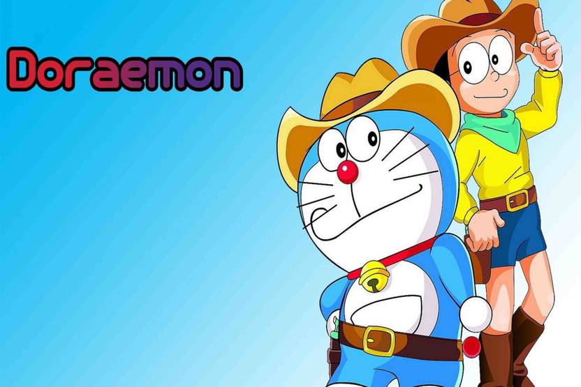 Doremon Cartoon Poster |Kids Poster-High Resolution - 300 GSM- (12 X 18 ...