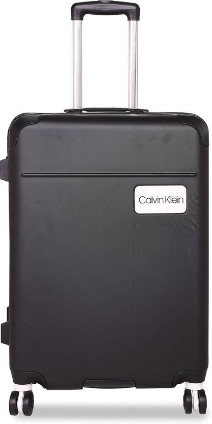 Calvin Klein Casual Hardside Cabin Suitcase 4 Wheels - 20 inch BLACK ...