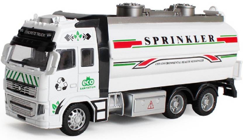 IndusBay Water Tanker Truck Vehicle Toy 1:38 Scale Friction powered ...