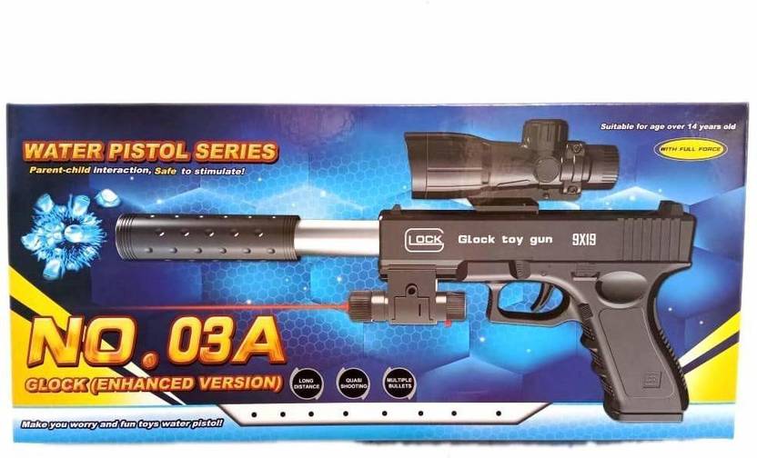 Haulsale SUPER ACTION GLOCK SHOOTING TOY GUN FOR KIDS WITH ULTRA SONIC ...