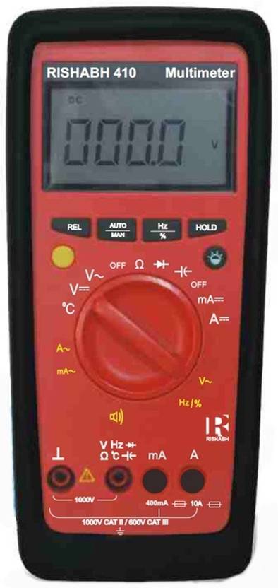 RISHABH 410 Digital Multi-Meter Digital Multimeter Price in India - Buy RISHABH 410 Digital ...