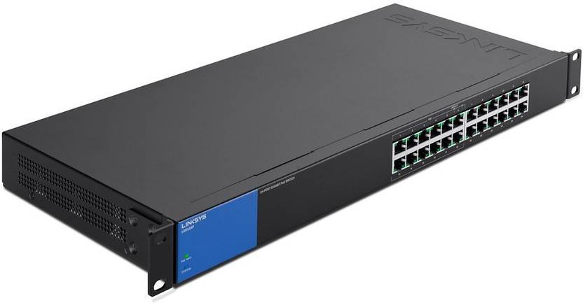 LINKSYS 24-Port Rackmount Gigabit Ethernet PoE+ Unmanaged Network ...
