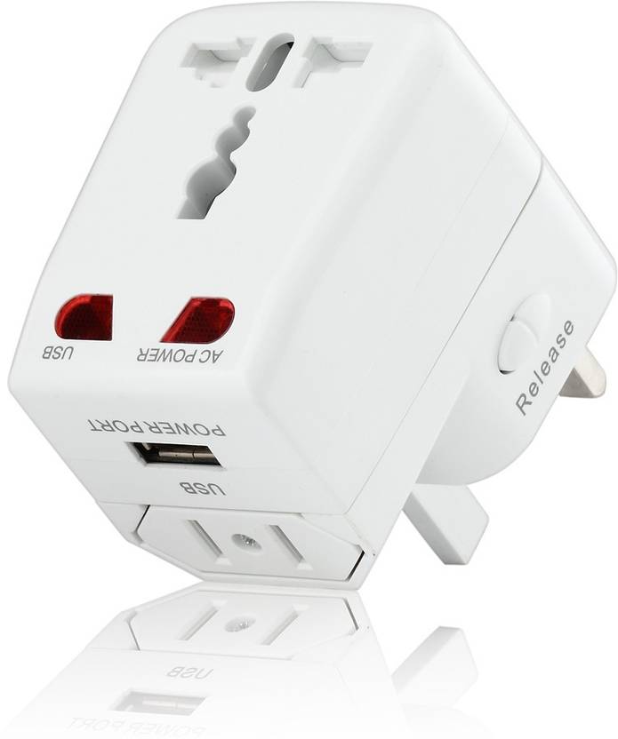 Croma Universal USB Adaptor CREP0142 Worldwide Adaptor White - Price in ...