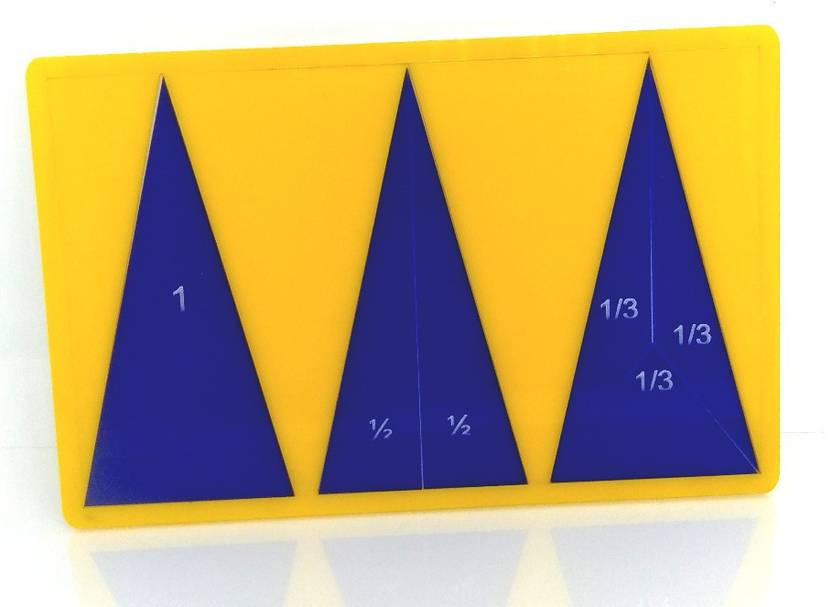 THE LABWORLD Fraction Triangle kit Math lab Learning Tool for Kids ...