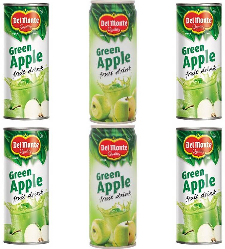 Del Monte Green Apple Fruit Drink 240ml ( 6 PACK ) Combo Price in India ...