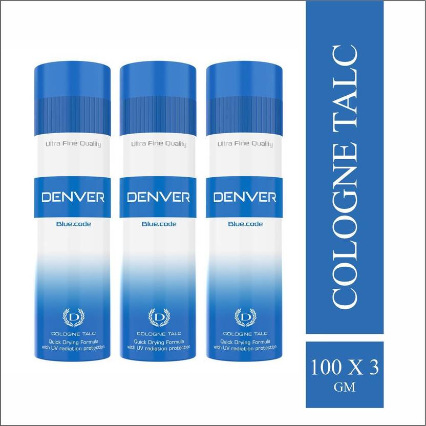 DENVER Blue Code Talc (Pack of 3) - Price in India, Buy DENVER Blue ...