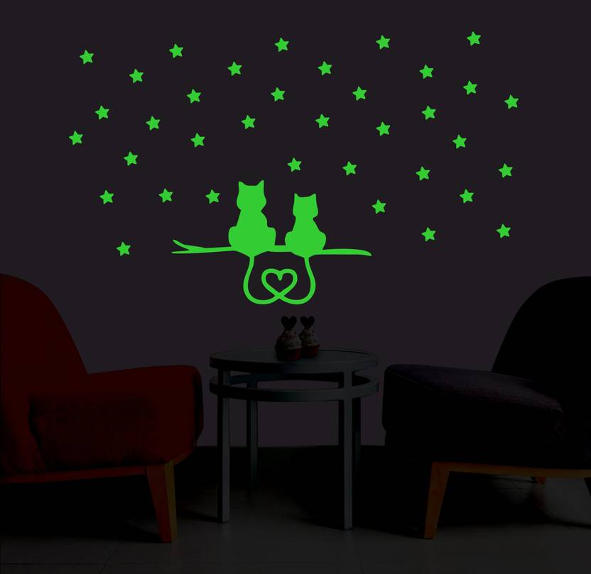 DreamKraft 20 cm Glow in The Dark Kids Room Decor Radium Sticker Self ...
