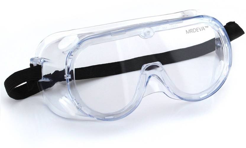 MRDEVA Splashproof Clear Safety Goggles with Adjustable Strap, Clear ...