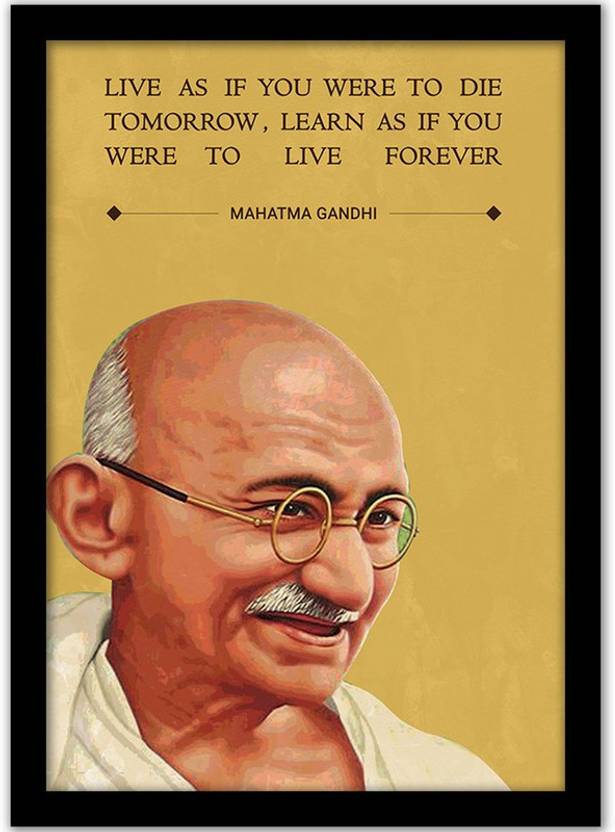 Mahatma Gandhi Quotes Wall Frame | Mahatma Gandi Wall Poster ...