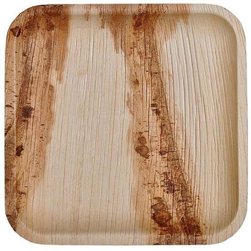 pala Areca Leaf Plates - 100% Natural, Eco-Friendly - 7*7 Inch Square ...