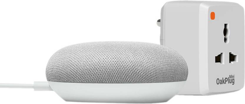 Buy Google Nest Mini with Oakter WiFi Smart Plug 6 Amp with Google Assistant Smart Speaker ...