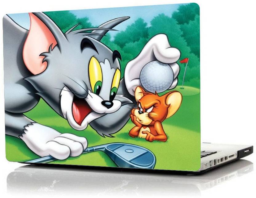 Yellow Alley Cartoon Laptop Sticker|Tom And Jerry Personalized Laptop ...
