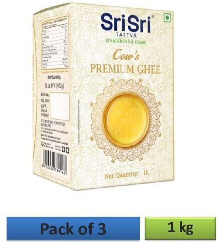 Sri Sri Tattva Cow’s Premium Ghee 3 L Tetrapack Price in India - Buy Sri Sri Tattva Cow’s ...
