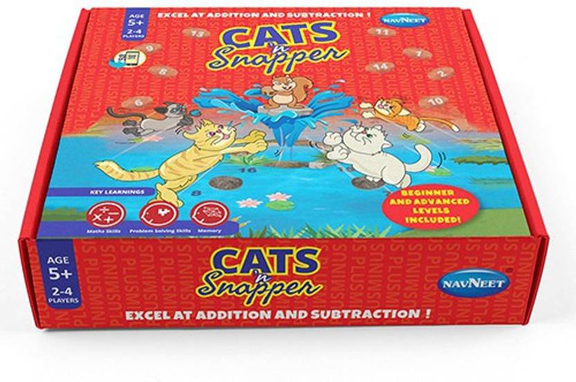 NAVNEET Cats N' Snapper Board Games Party & Fun Games Board Game - Cats ...
