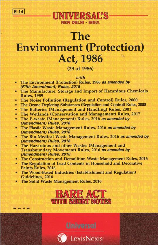 Environment (Protection) Act, 1986: Buy Environment (Protection) Act ...