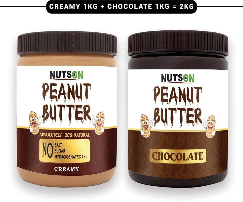 nutson All Natural Creamy & Chocolate Peanut Butter 2 kg Price in India ...