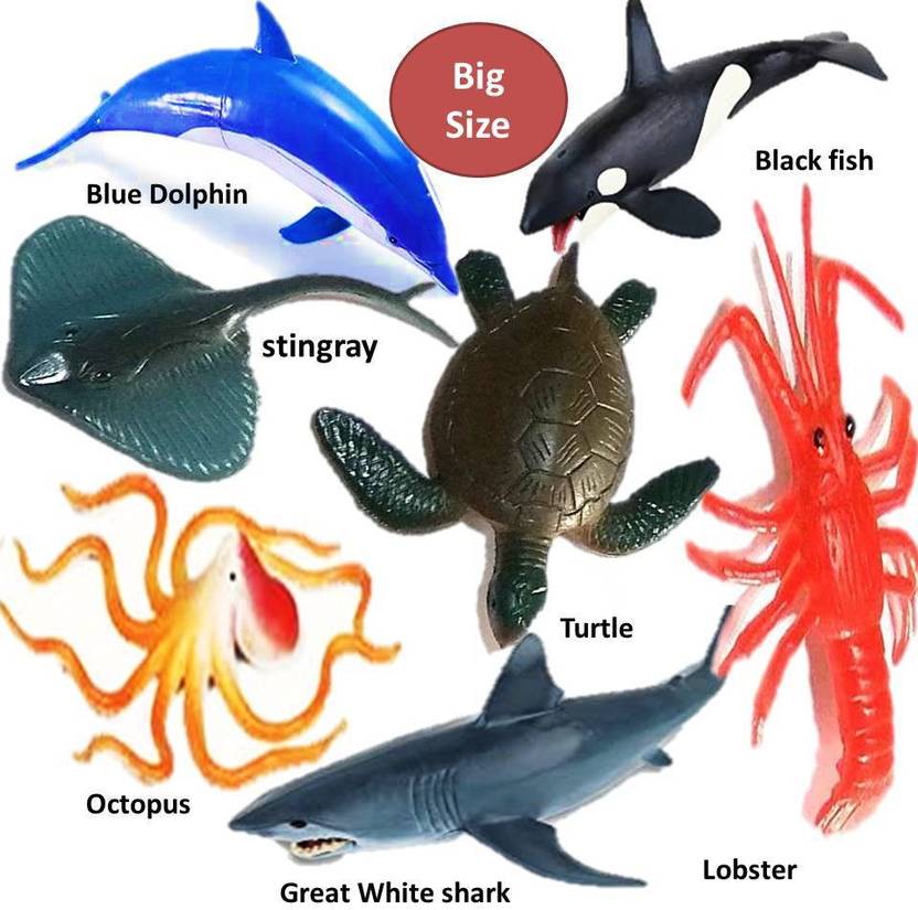Mallexo Big Size Premium Quality Aquatic sea Animals Toy Figure Playing ...