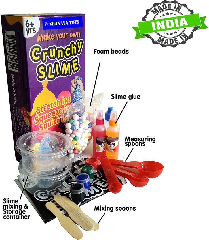 Shanaya DIY Crunchy Slime Craft Art Toys For Kids, Girls, Boys With ...
