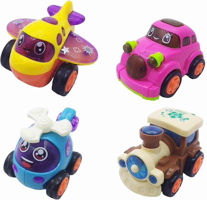 Enorme Set of 4 Unbreakable Friction Friction Powered Automobile Car ...