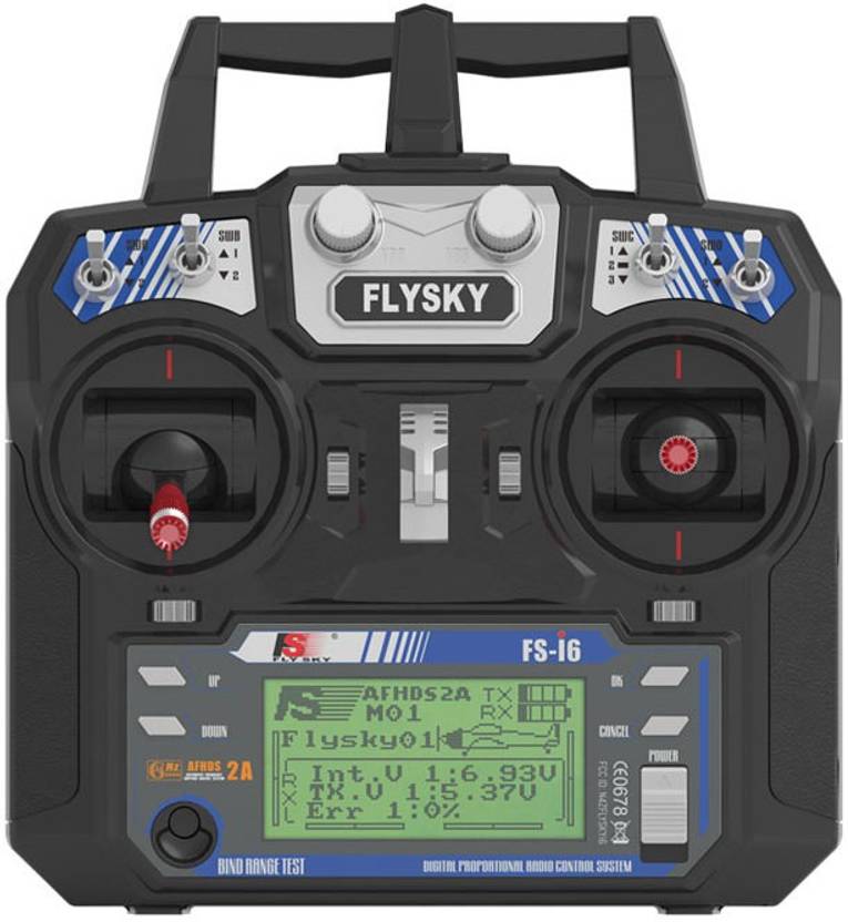 NEBULARCTECH FLYSKY FSI6 with IA6B Remote control, Transmitter Receiver ...