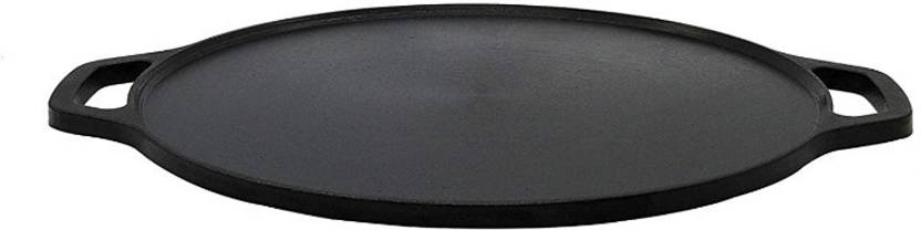 NATURALMART Double Handle Cast Iron DOSA/CHAPATI/ROTI/PULKA/ Tawa - 12 ...