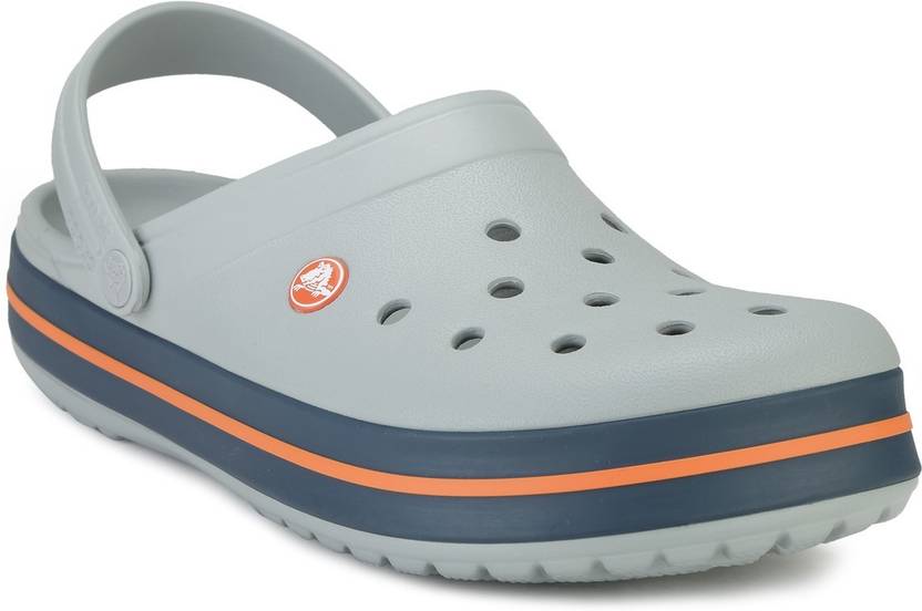 CROCS Crocband Men Grey Clogs - Buy 11016-01U Color CROCS Crocband Men ...