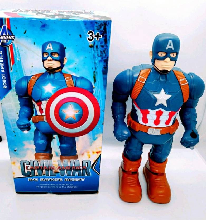 CREATION Super Hero Legends Action Figure Toy C America, Moves Front ...