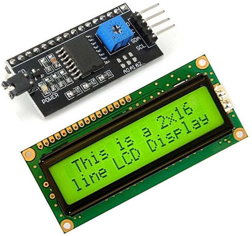 DS Robotics LCD 16x2 Alphanumeric Display + IIC/I2C Serial Interface ... DS Robotics LCD 16x2 Alphanumeric Display + IIC/I2C Serial Interface ...