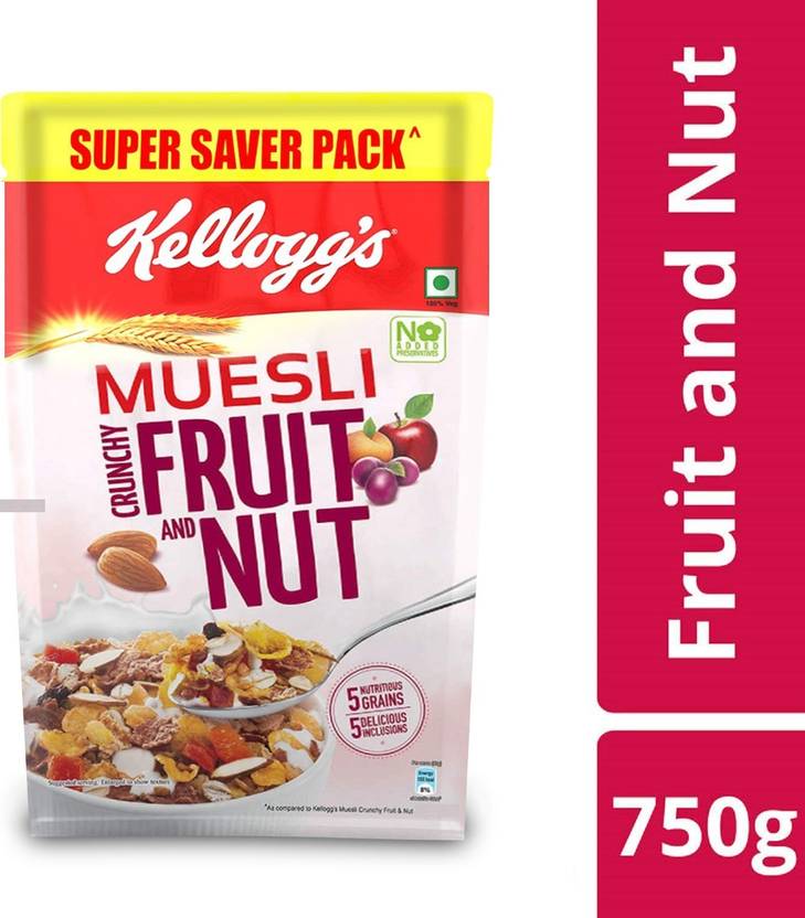 Kellogg's Muesli Crunchy Fruit and Nut Pouch Price in India - Buy ...