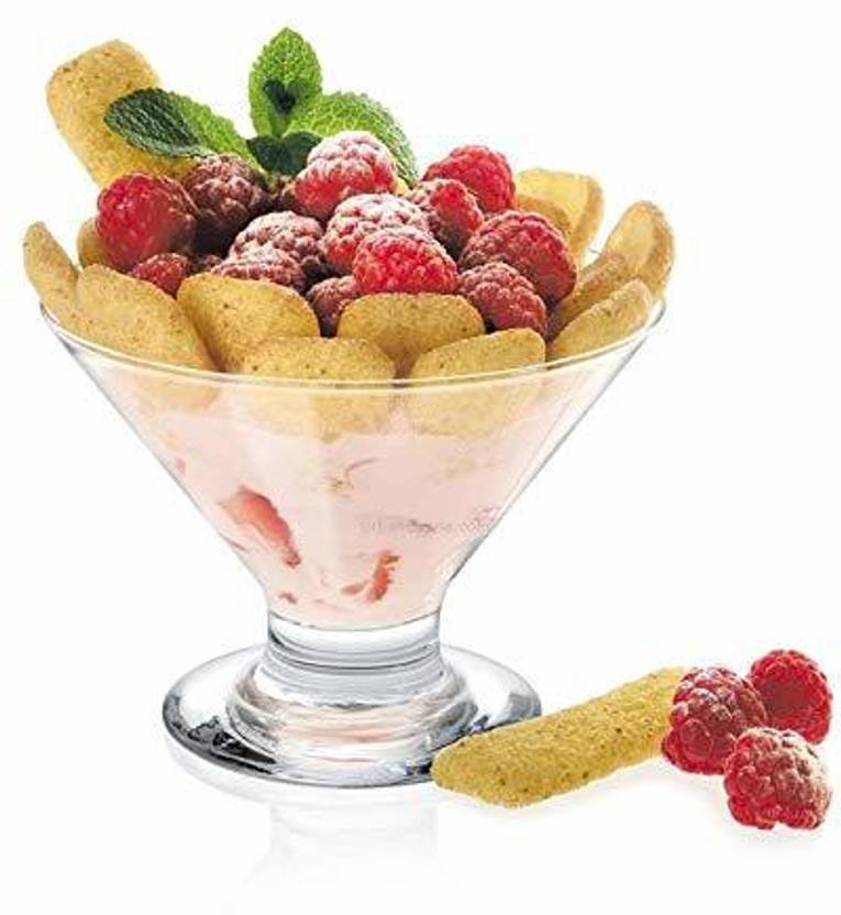 Benign (Pack of 6) Triangle Ice Cream Glass Jar Glass Set Water/Juice ...