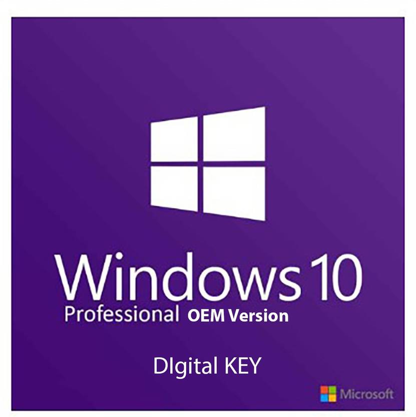 MICROSOFT Windows 10 Pro OEM License Activation License Key Delivery 64 ...