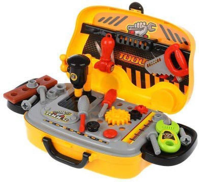 BATTLELAND Pretend Play Tool Kit for Boys & Girls, Happy Craftsman Tool ...