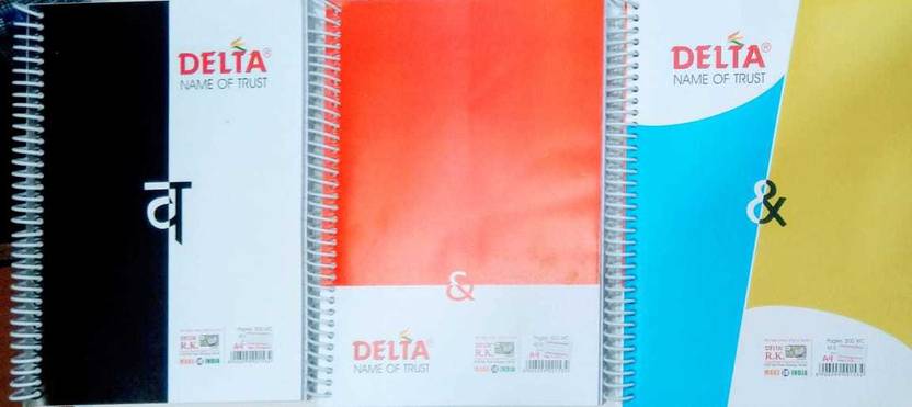DELTA ruled A4 Notebook ruled 500 Pages Price in India - Buy DELTA ...