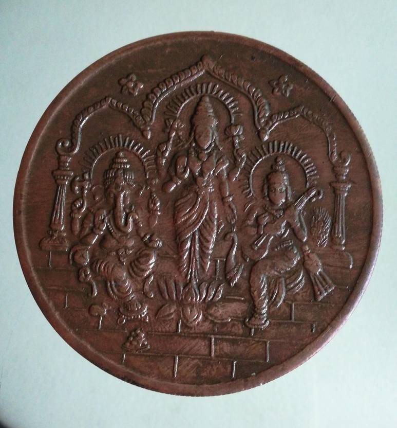 COINS WORLD 1818 UK ONE ANNA EAST INDIA COMPANY LAKSHMI JI GANESH JI ...