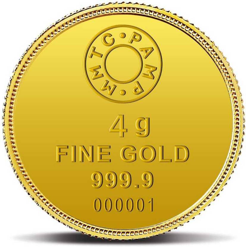 MMTC-PAMP India Pvt Ltd Lotus series 24 (9999) K 4 g Gold Coin Price in India - Buy MMTC-PAMP ...