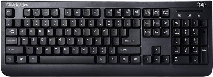 Tvs Electronics Champ Heavy Duty Keyboard, Rugged Body, Membrane USB ...