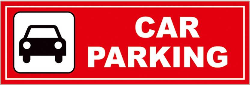 Masstone Car Parking Sign board 4 inch x 12 inch Emergency Sign Price ...