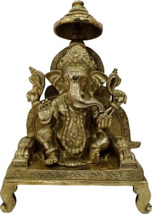 Vinayakmoorti Brass Ganesh Murti Panchdhatu Ganesh Statue Ganesh Idol
