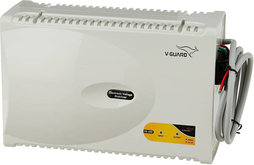 V-Guard VG 400 for 1.5 Ton A.C (170V to 270V) Voltage Stabilizer (Grey ...