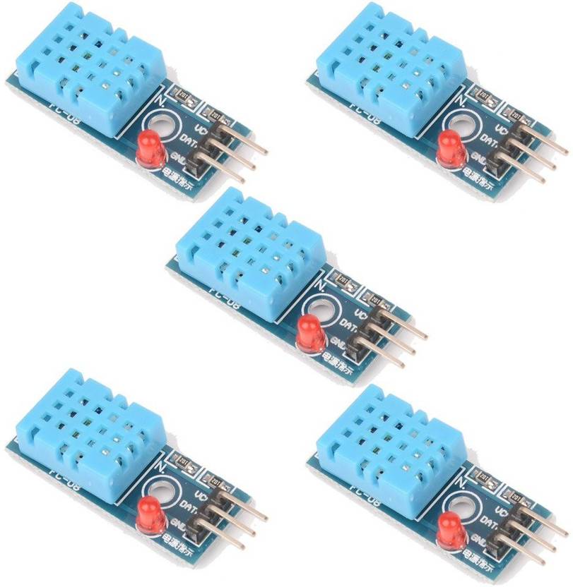 Scriptronics DHT11 Digital Temperature & Humidity Sensor Module for Arduino PACK OF 5 Electronic ...