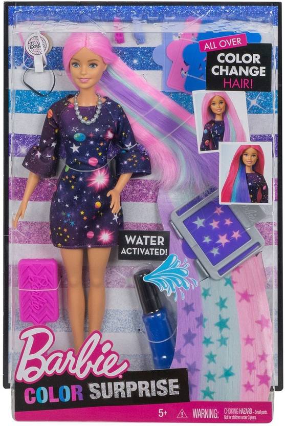 BARBIE FHX00 Colour Changing Hair Doll - FHX00 Colour Changing Hair ...