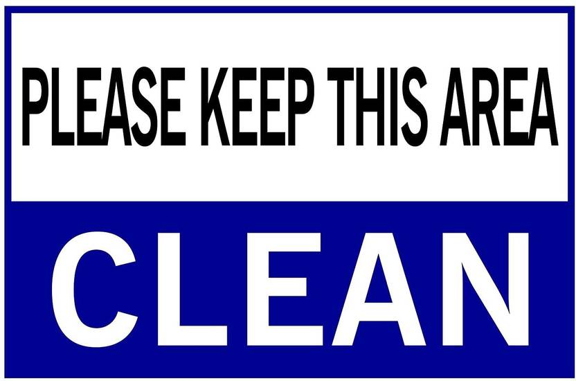 JM Brand Please Keep This Area Clean Sign Board Emergency Sign Price in ...